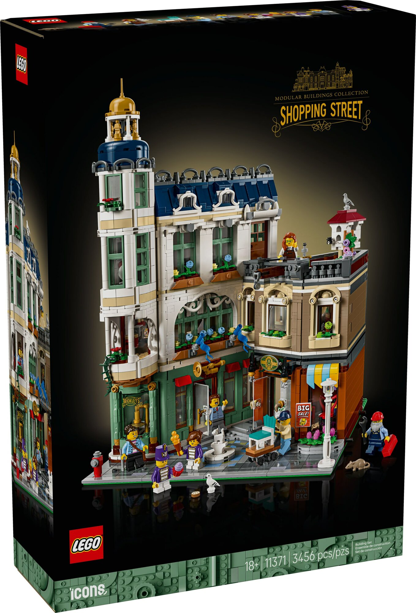 Конструктор LEGO Icons 11371 Торговая улица, Shopping Street, 3456 дет.