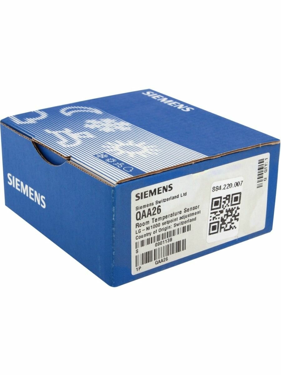 Комнатный датчик температуры воздуха Siemens QAA26