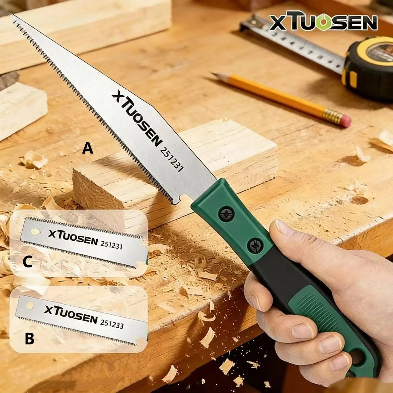 Мини-пила для дерева и пластика C double side