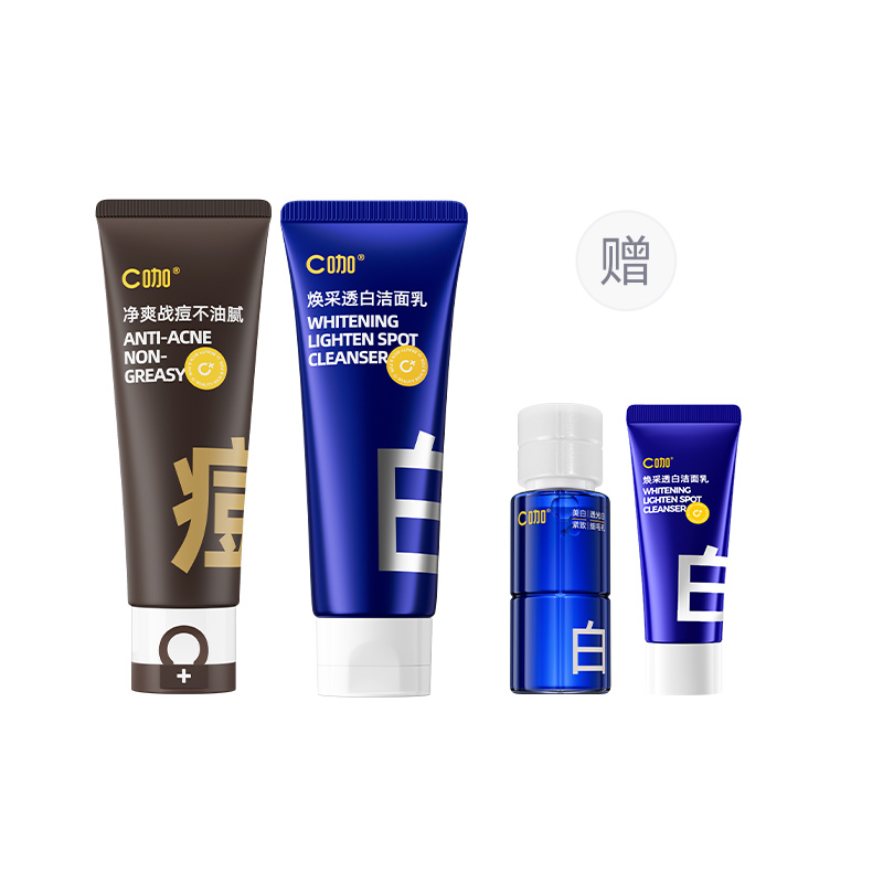 Осветляющее очищающее молочко унисекс C KA, Whitening Facial Cleanser 100g+Acne-Fighting Facial Cleanser 100g
