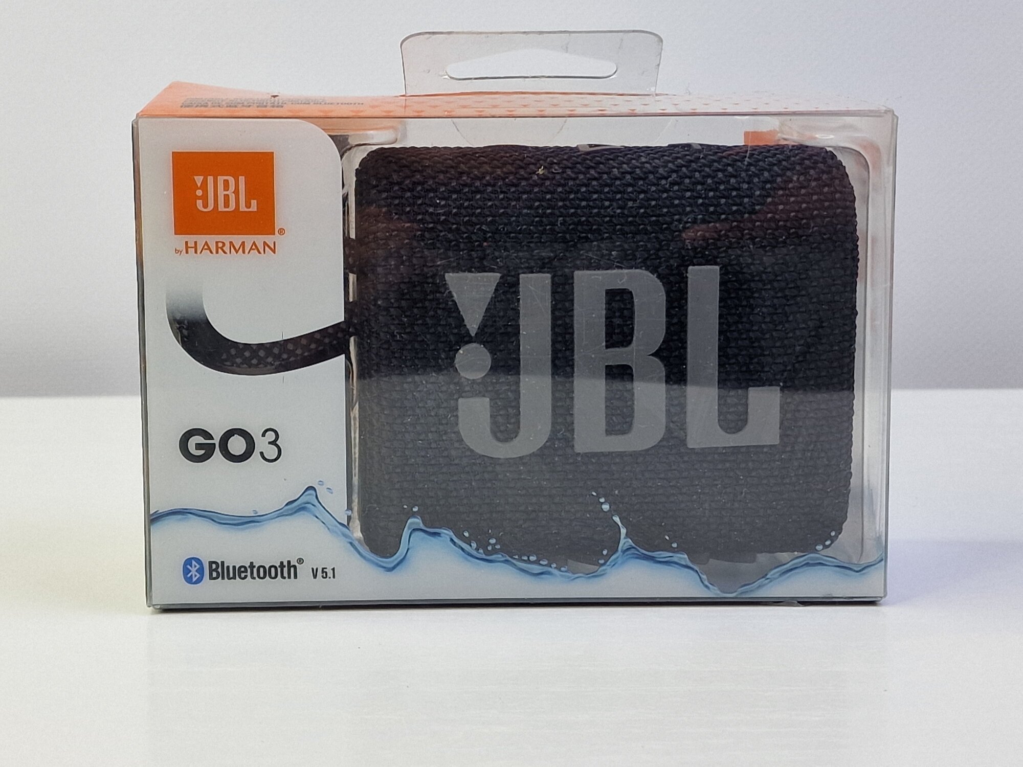Портативная колонка JBL GO3 с влагозащитой, IP67, 4.2 Вт, черный