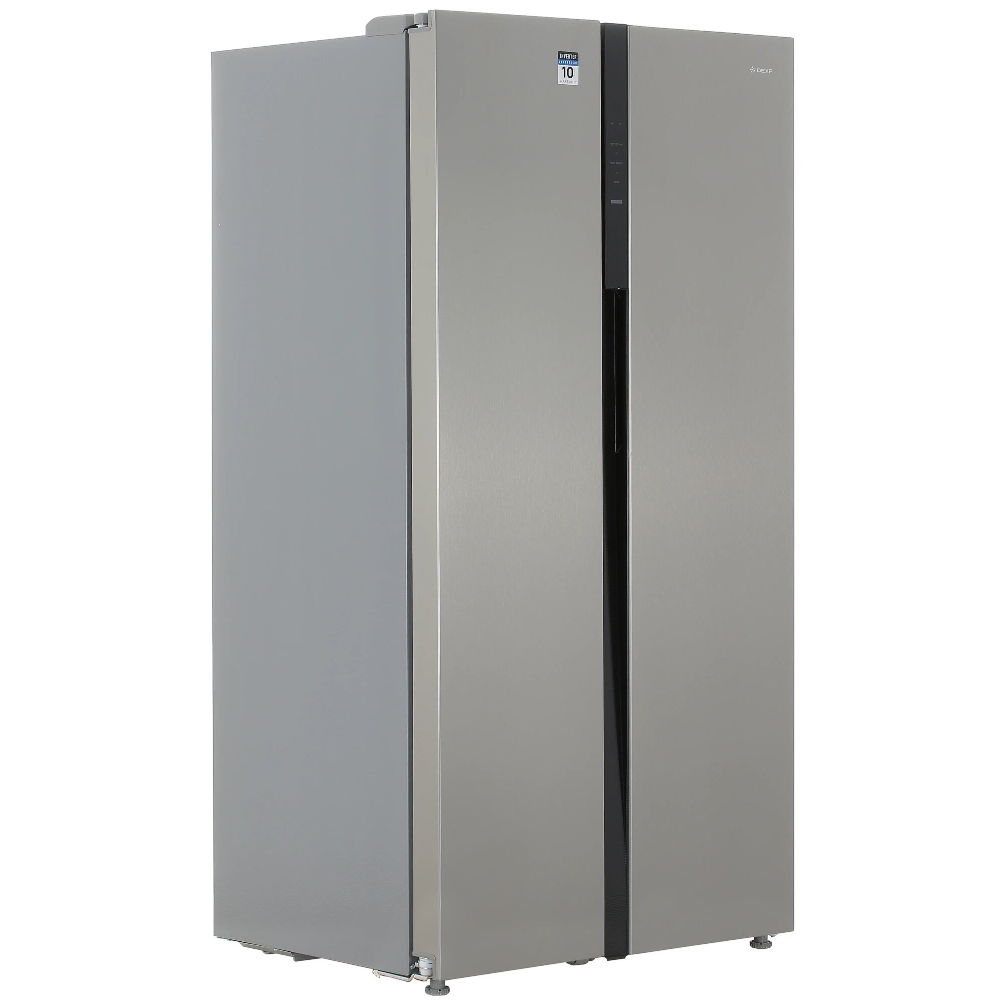 Холодильник Side by Side DEXP SBS510M серебристый, 510 л, внешнее покрытие-металл