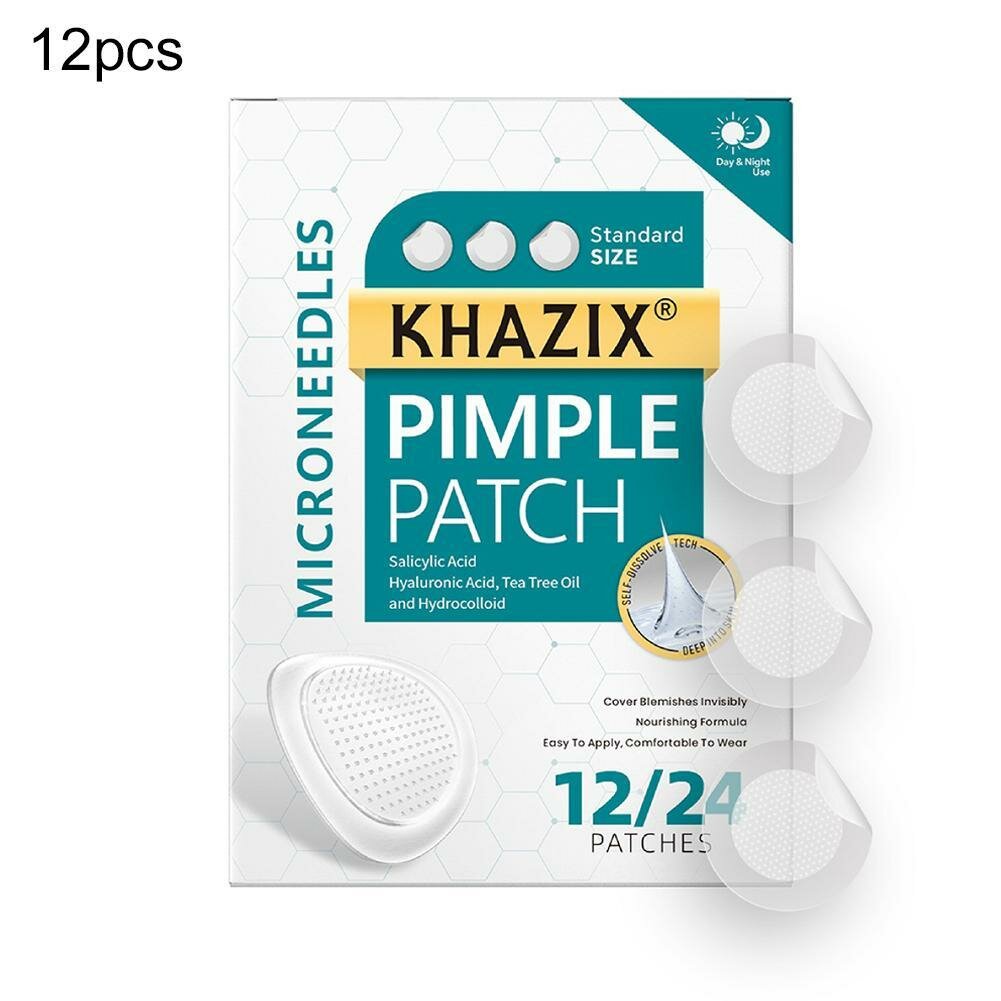 Прозрачные пластыри от прыщей с закругленными углами, маскировка прыщей.12/24pcs