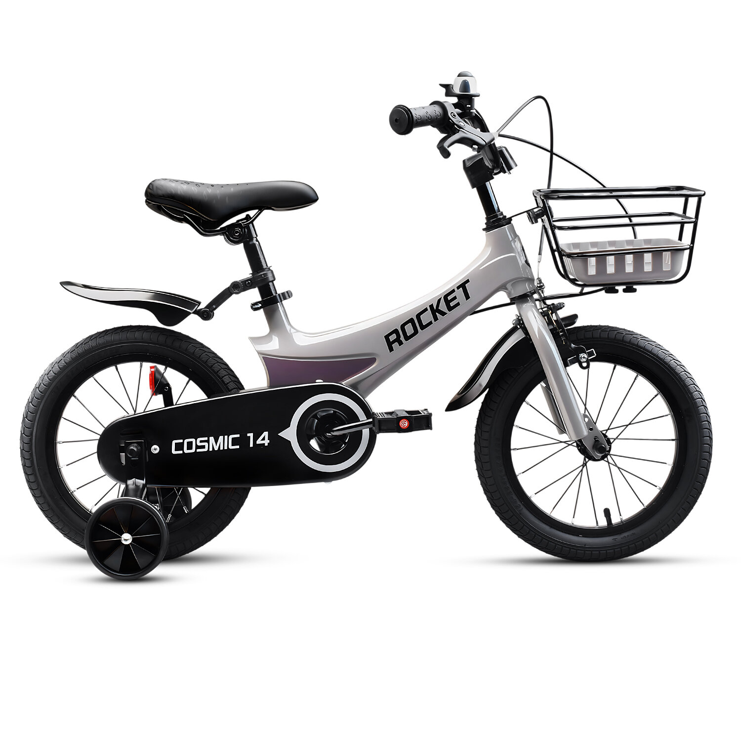 Велосипед 14" Rocket Cosmic, цвет серый, рост 105 - 120 см.(3-5 лет)
