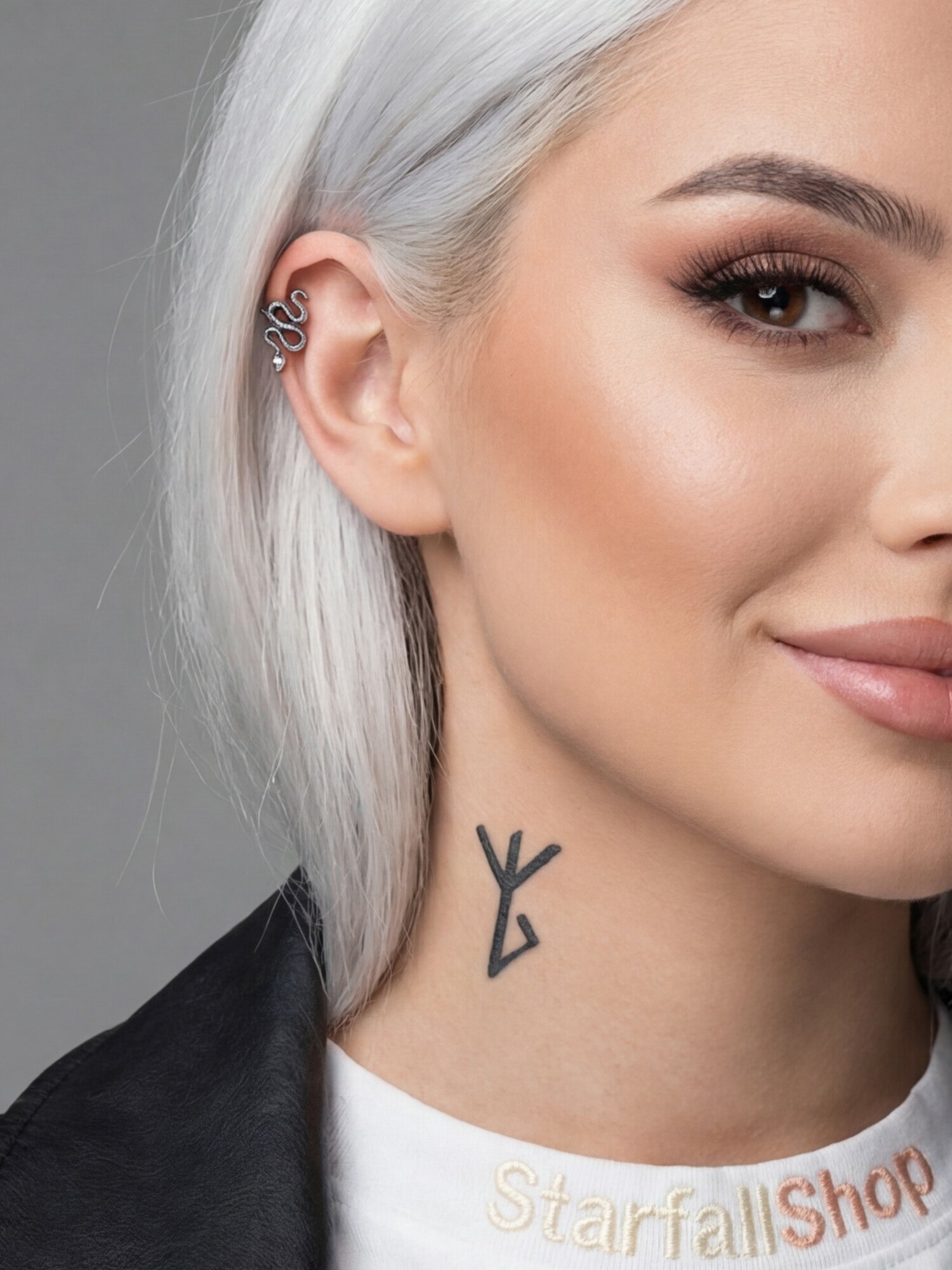 Моносерьга, славянский оберег, металл