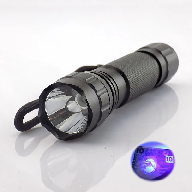 QvvCev УФ-фонарик перезаряжаемый 395nm