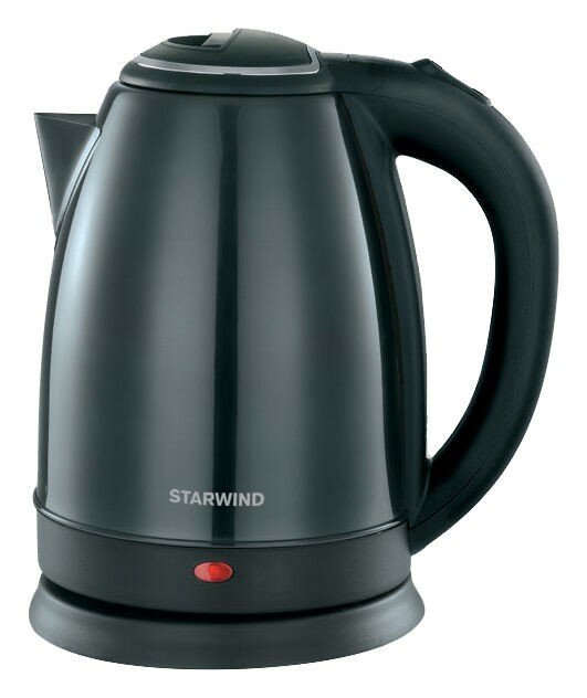Чайник Starwind SKS2051 черный/нерж/пластик