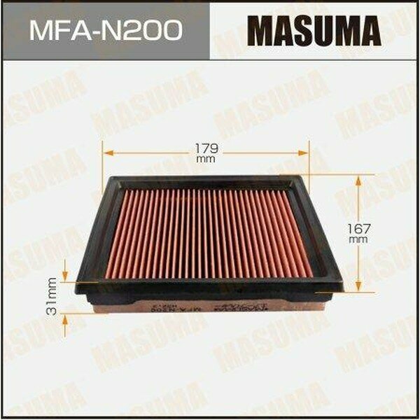 Фильтр воздушный с пропиткой маслом MASUMA MFA-N200 YPG5F5 0 4560116762866 1420577156