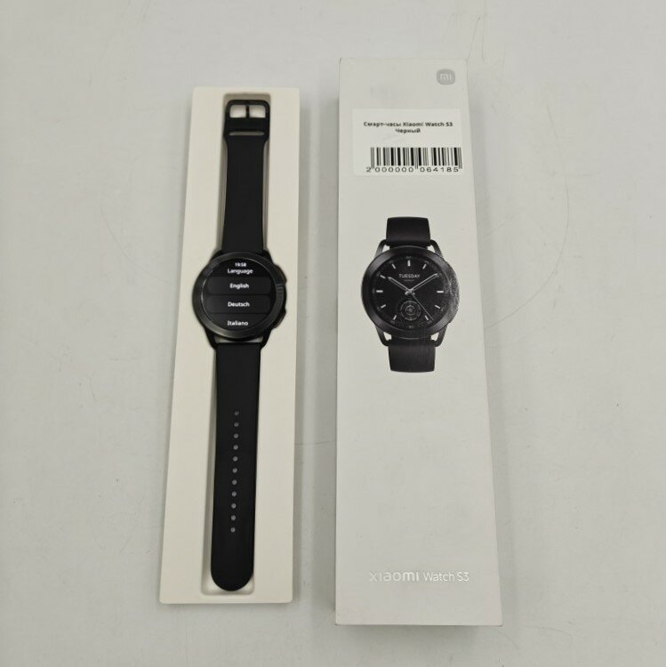 Умные смарт-часы Xiaomi Watch S3, AMOLED, 47 мм, GPS, NFC, барометр, шагомер, гироскоп, Global, черный, уценка