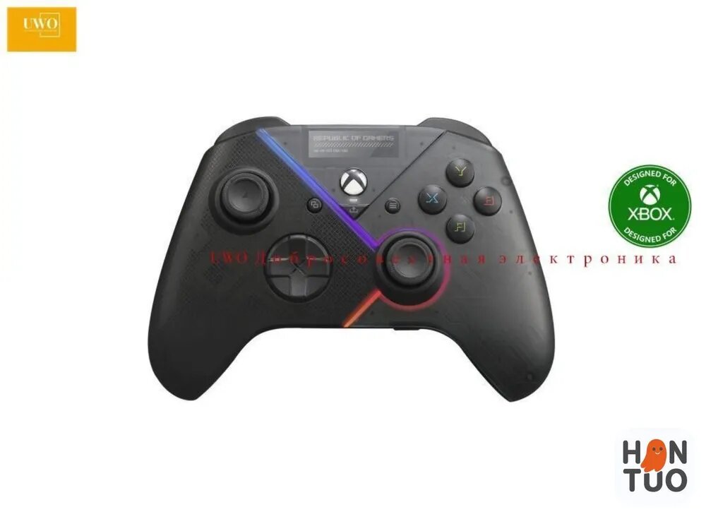 Геймпад ASUS ROG Raikiri Pro OBOX, для ПК, серый, беспроводной