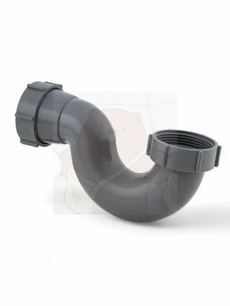 Дренажное отверстие серое пластиковое колено для дренажа и дезодорации ванной комнаты с U-образным изгибом