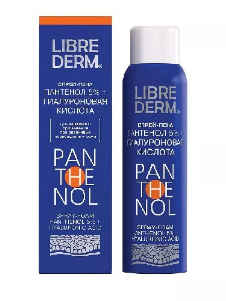 Librederm пантенол [panthenol 5%] с гиалуроновой кисло-1шт.