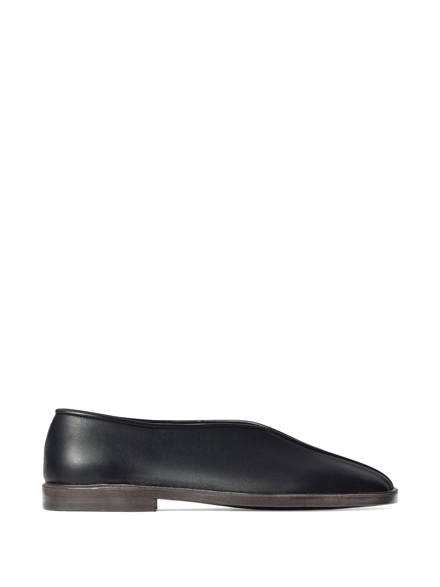 Лоферы Square-toe leather loafers