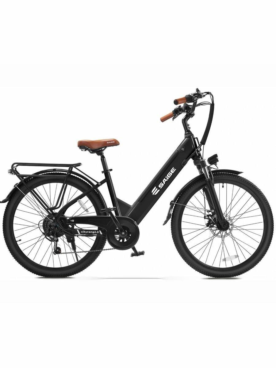 Электровелосипед Saige Cityrange 2.0 (48V / 10.4Ah) - Чёрный