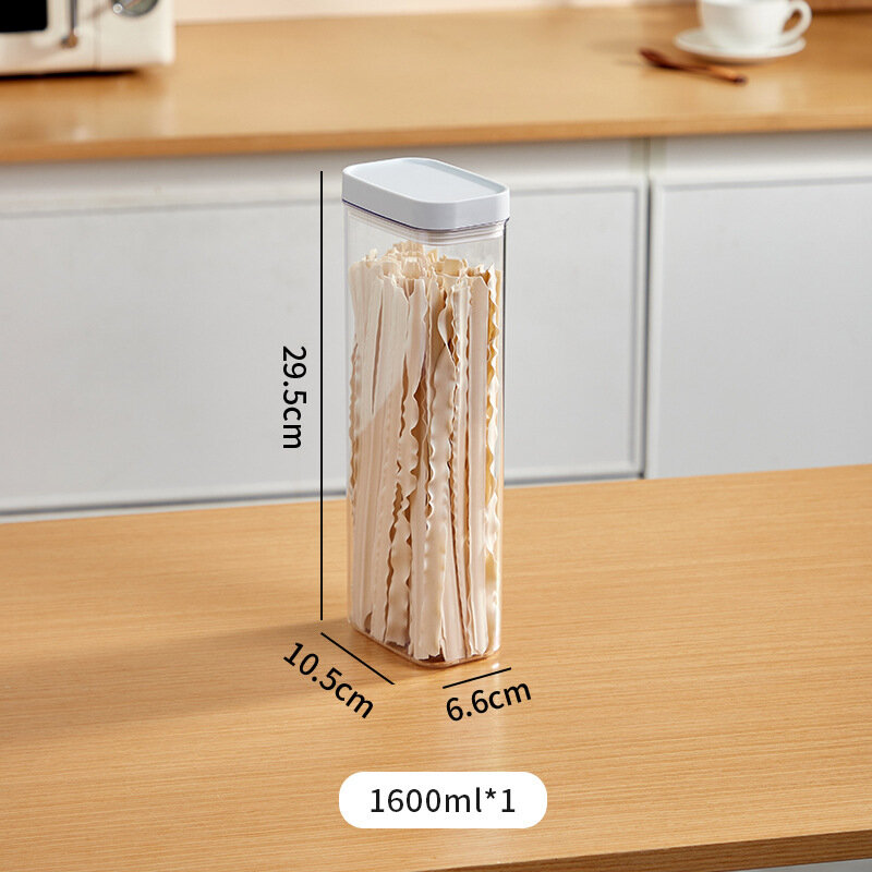 Контейнер для хранения лапши, пищевой контейнер для хранения круп, стеклянная трубка для хранения лапши, пластиковая пустая бутылка, герметичная банка.