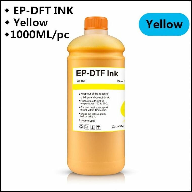 DTF INK Текстильные пигментные DTF чернила, цвет белый (White),1000ml для принтеров с печатными головками Epson DX5, DX7, TFP, i3200/4720