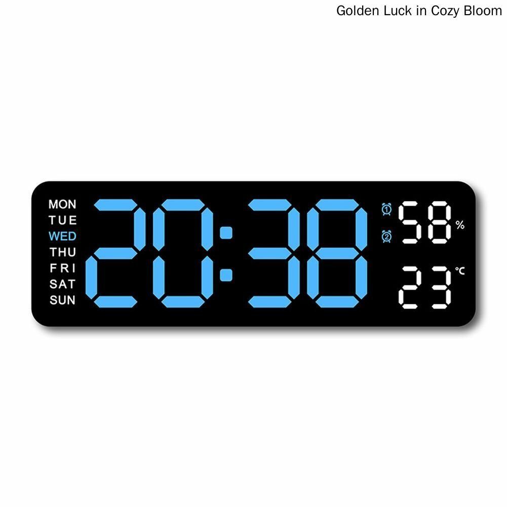 Электронные часы с сенсорным светом, крупный дисплей