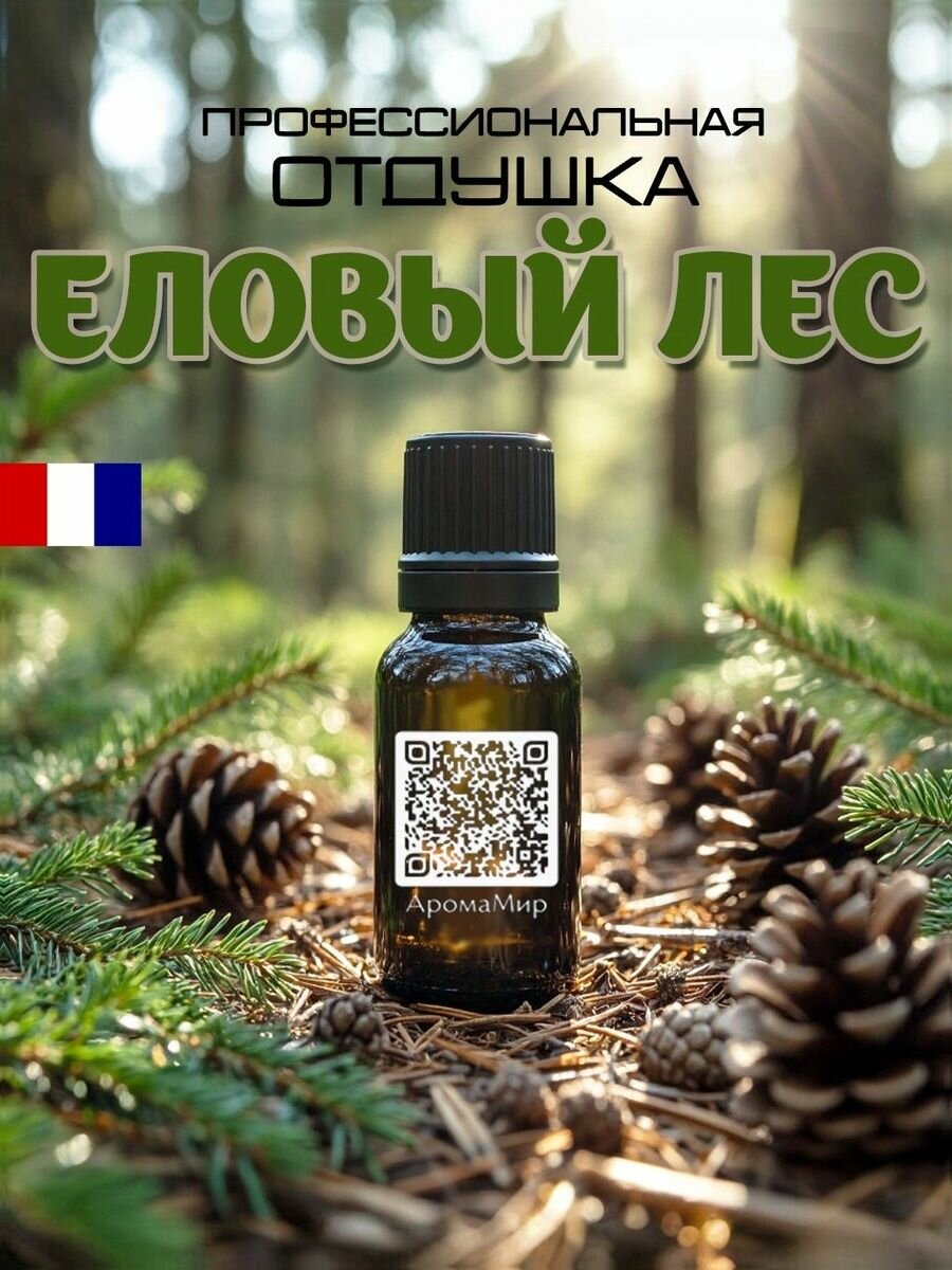 Ароматическая отдушка Еловый лес для свечей, диффузоров, мыла и косметики 50 мл