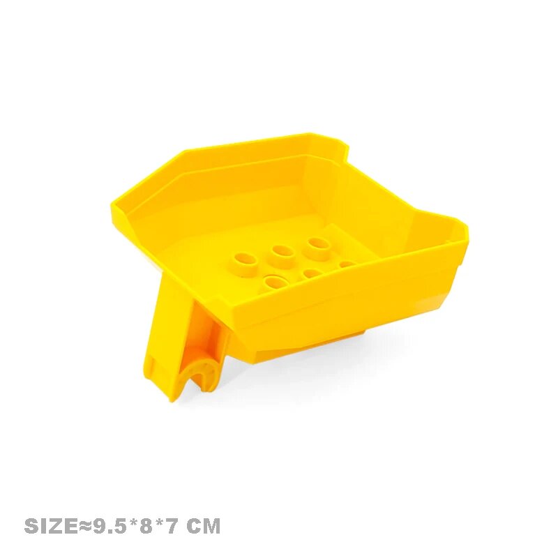 Желтый строительный блок Yiuiuly, 6-hole dumper