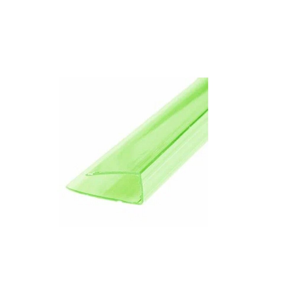 Профиль UP торцевой, зеленый, для поликарбоната, 4 мм (2,1м)