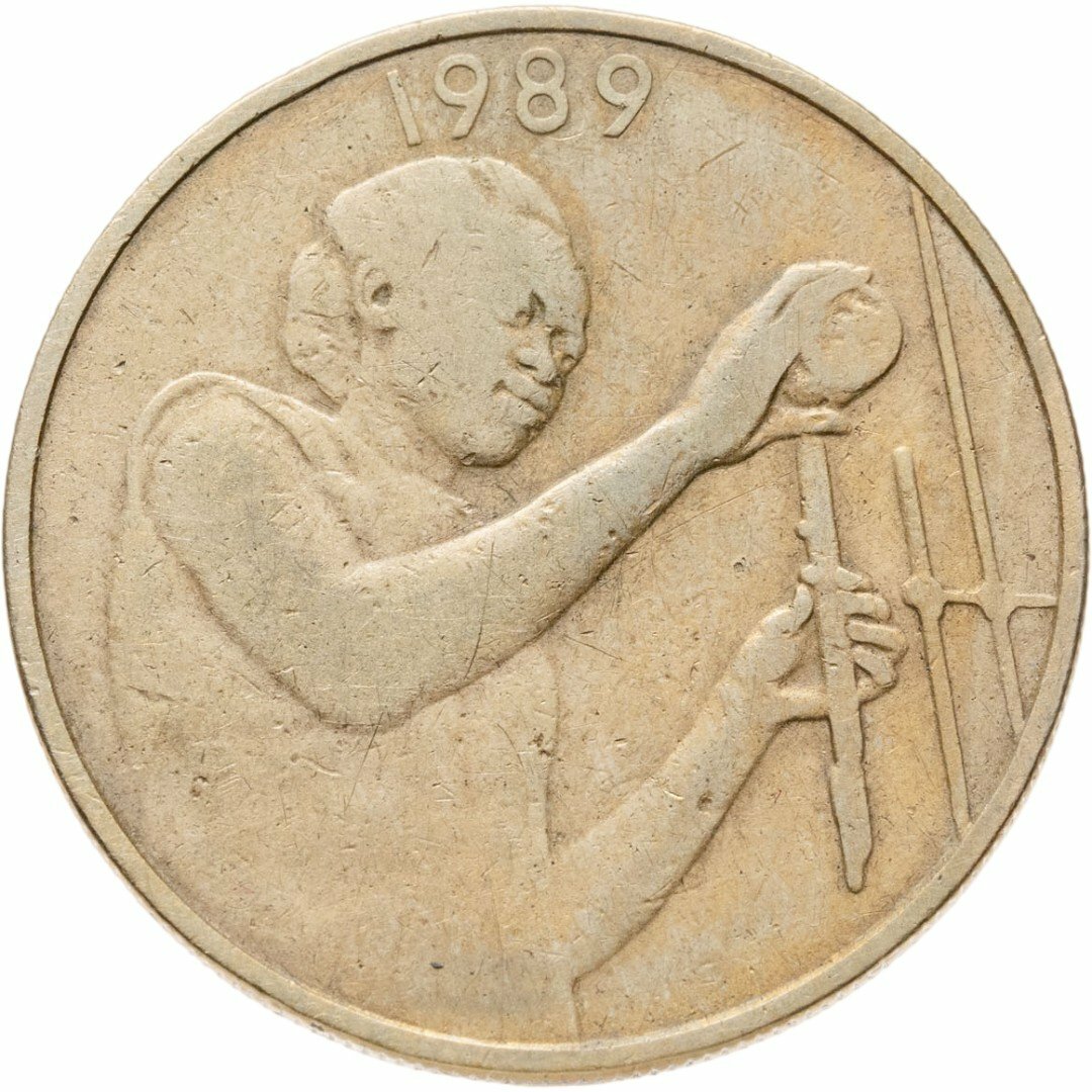 Западная Африка (BCEAO) 25 франков (francs) 1989
