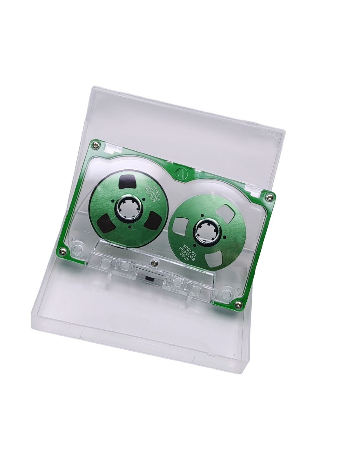 Катушечная пустая кассетная лента Двусторонняя металлическая звуковая кассетная лента