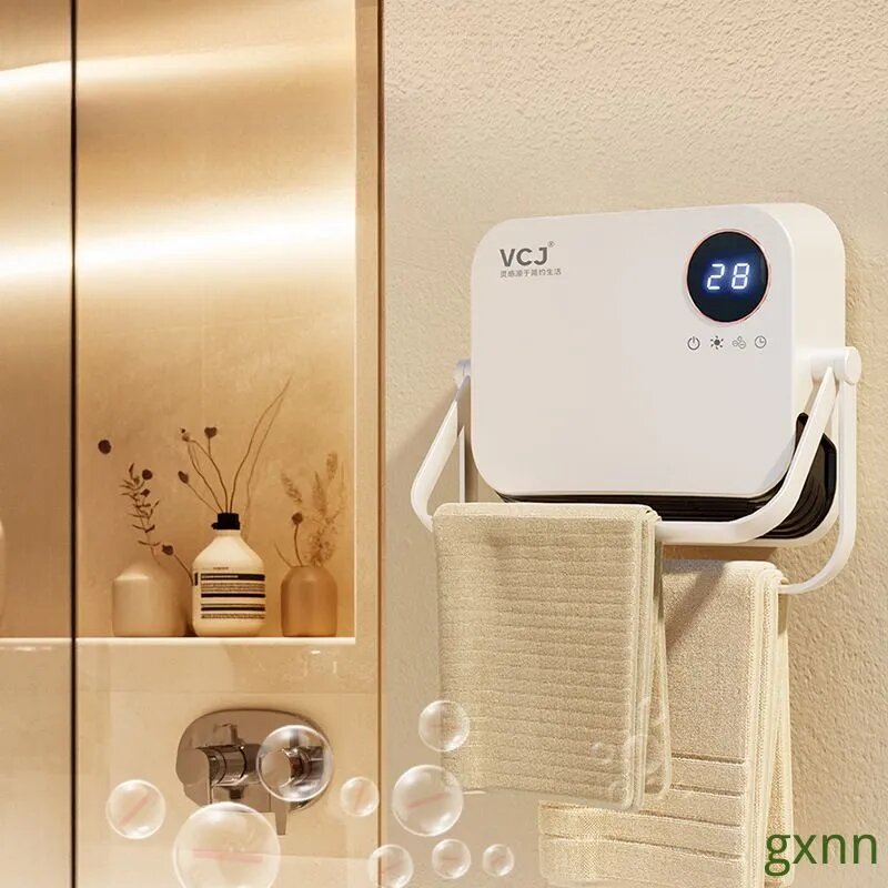 Электрический обогреватель для ванной комнаты в помещении