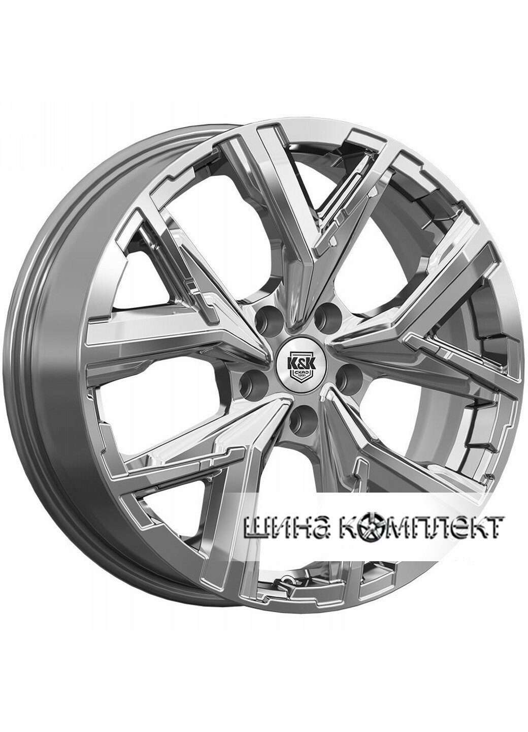 Колесный диск КиК Айона (КС1169) 6,5x18 5x112 ET38 66,6 Дарк платинум