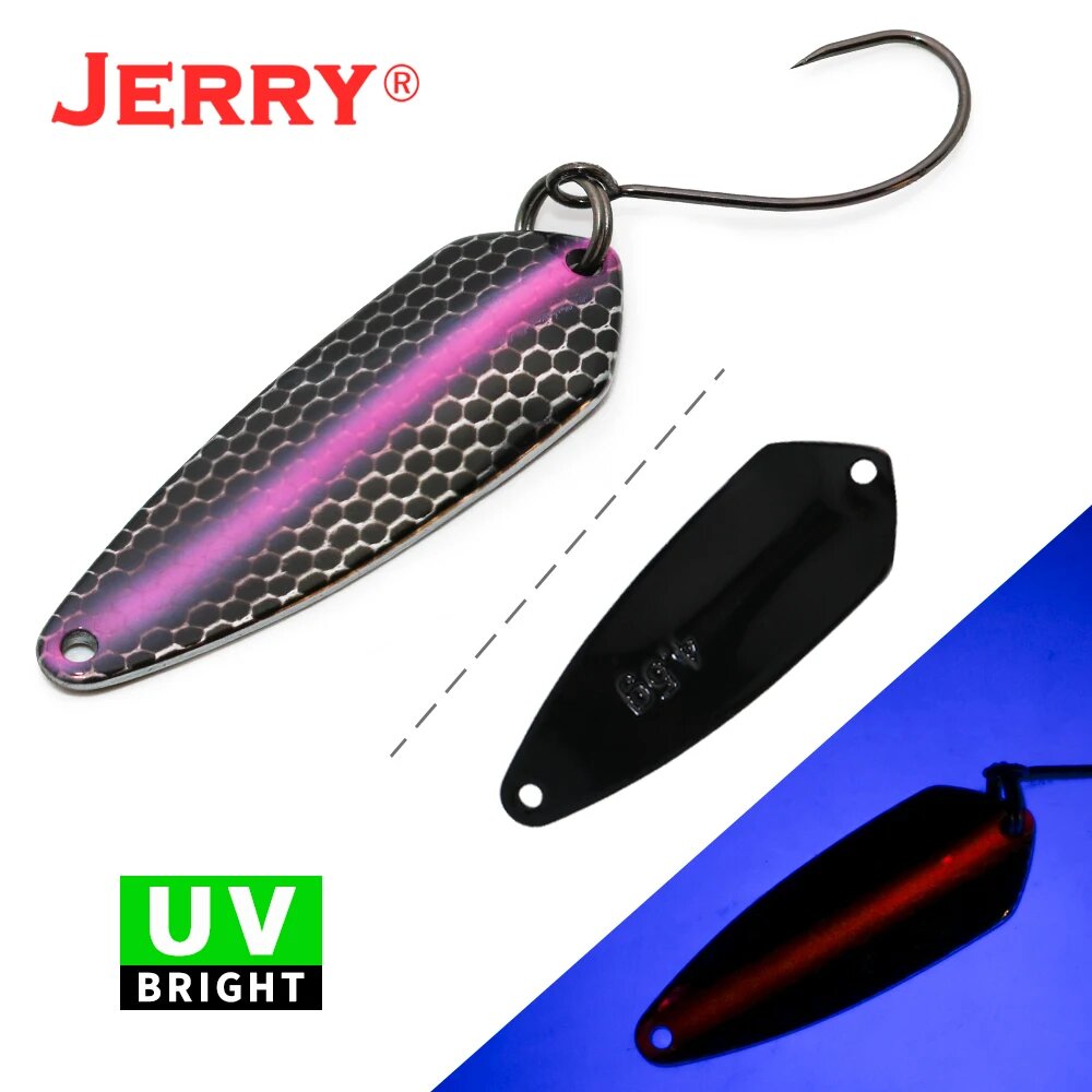 Jerry Aquila микро блесна для ловли форели, окуня Розовый, 3.5g, T063