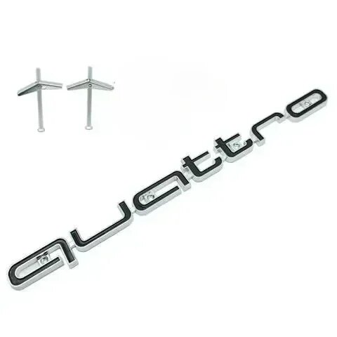 3D ABS Эмблема на переднюю решетку автомобиля для Audi Quattro: логотипы A3, A4, A5, Silver Black