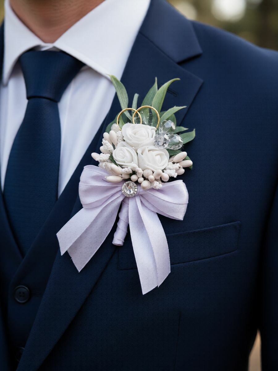 Бутоньерка для жениха или свидетеля