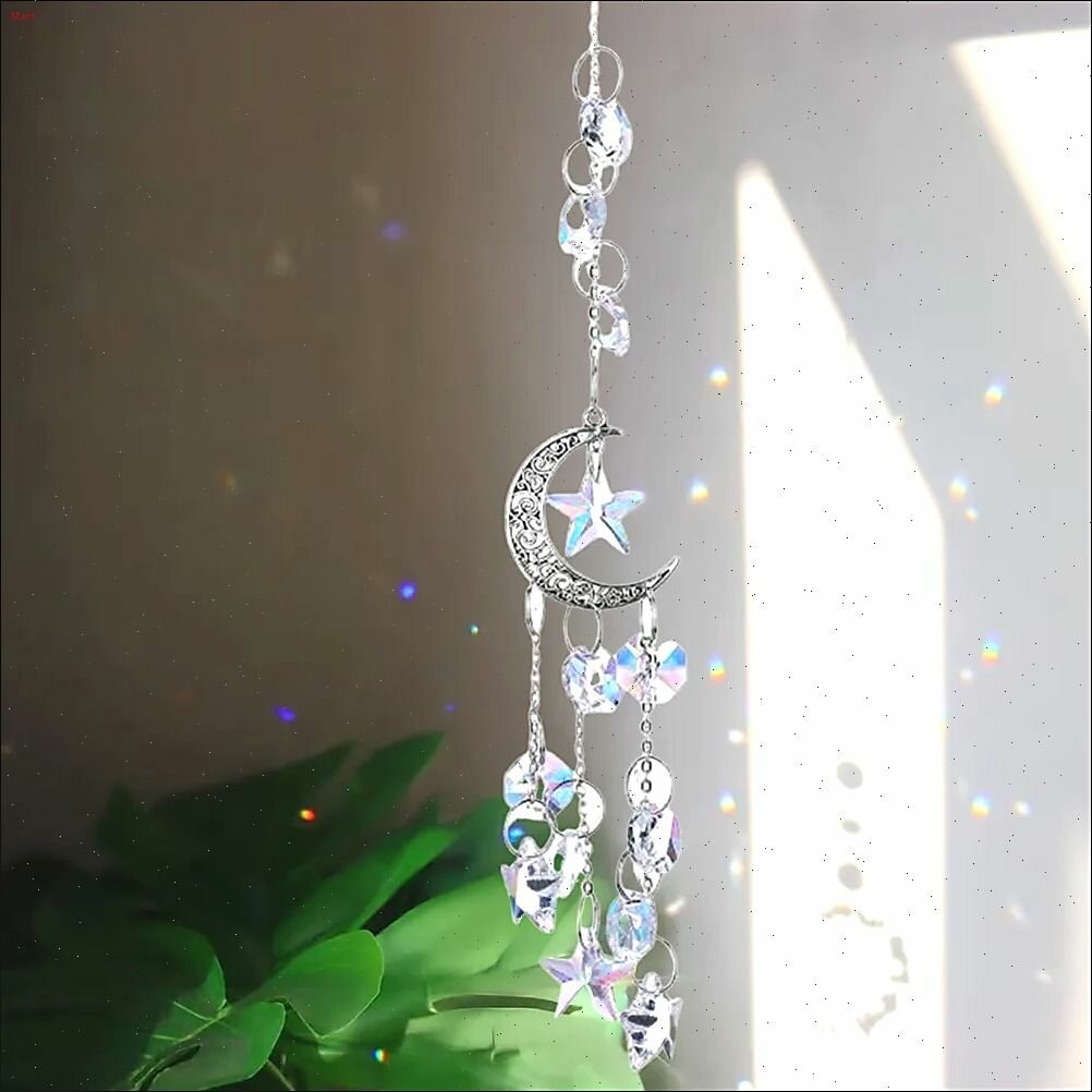 Хрустальный ловец солнца с призмами подвесной декор для окон, создающий переливающиеся блики Украшение интерьера