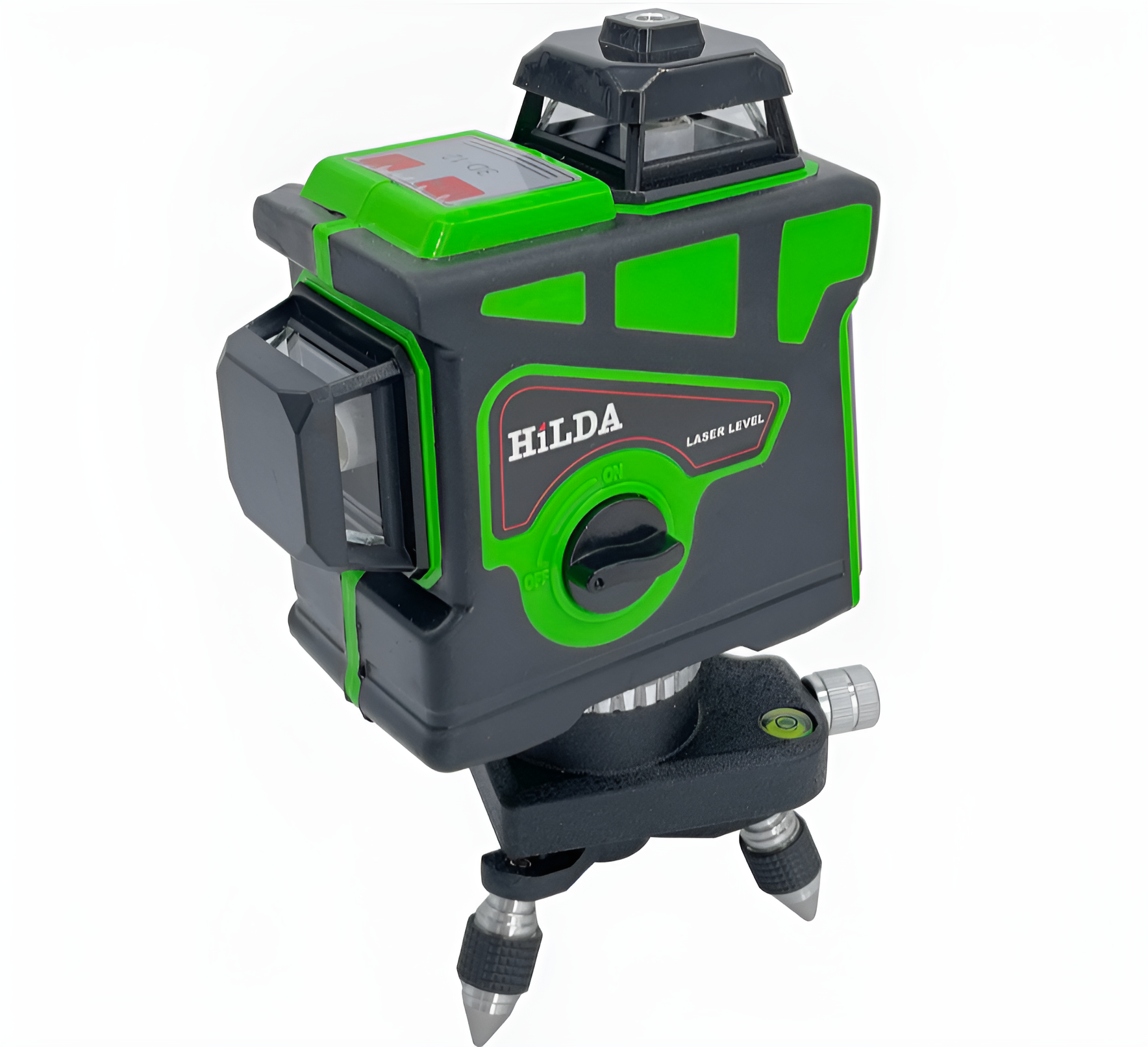 Лазерный уровень HILDA 3D, 12 линий, зелёный луч, самовыравнивающийся, с кейсом