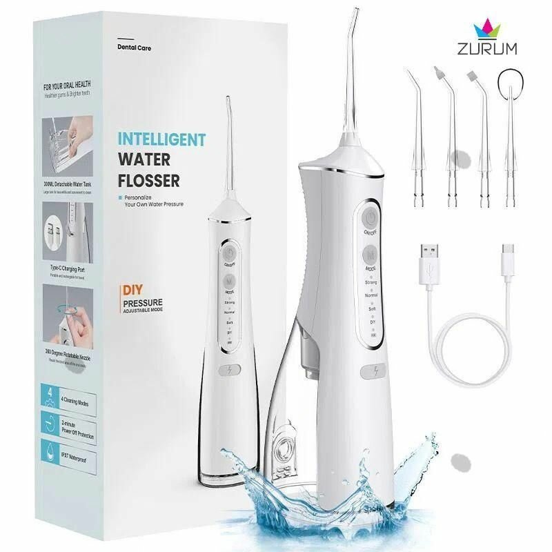 Портативный ирригатор WaterPik WP462 EU Cordless Plus, бестселлер, 300 мл, белый цвет