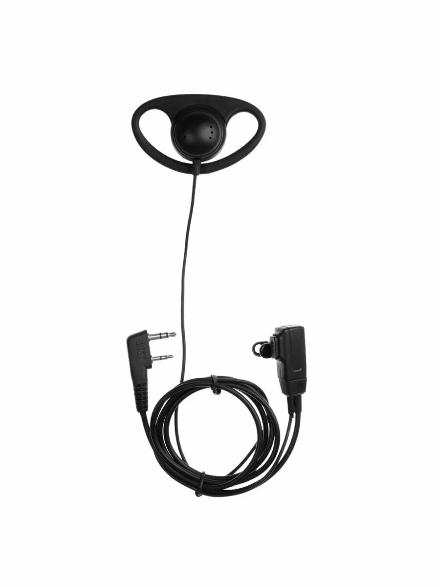 2Pin гарнитура с MIC, PTT, D-форма для Kenwood, Puxing, TYT