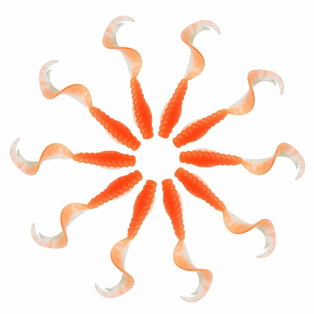 10 шт. мягкие приманки для плавания, рыболовные окуня, ленты с хвостом, Luya, подходящие форели, лосося, пресноводной и соленой воды