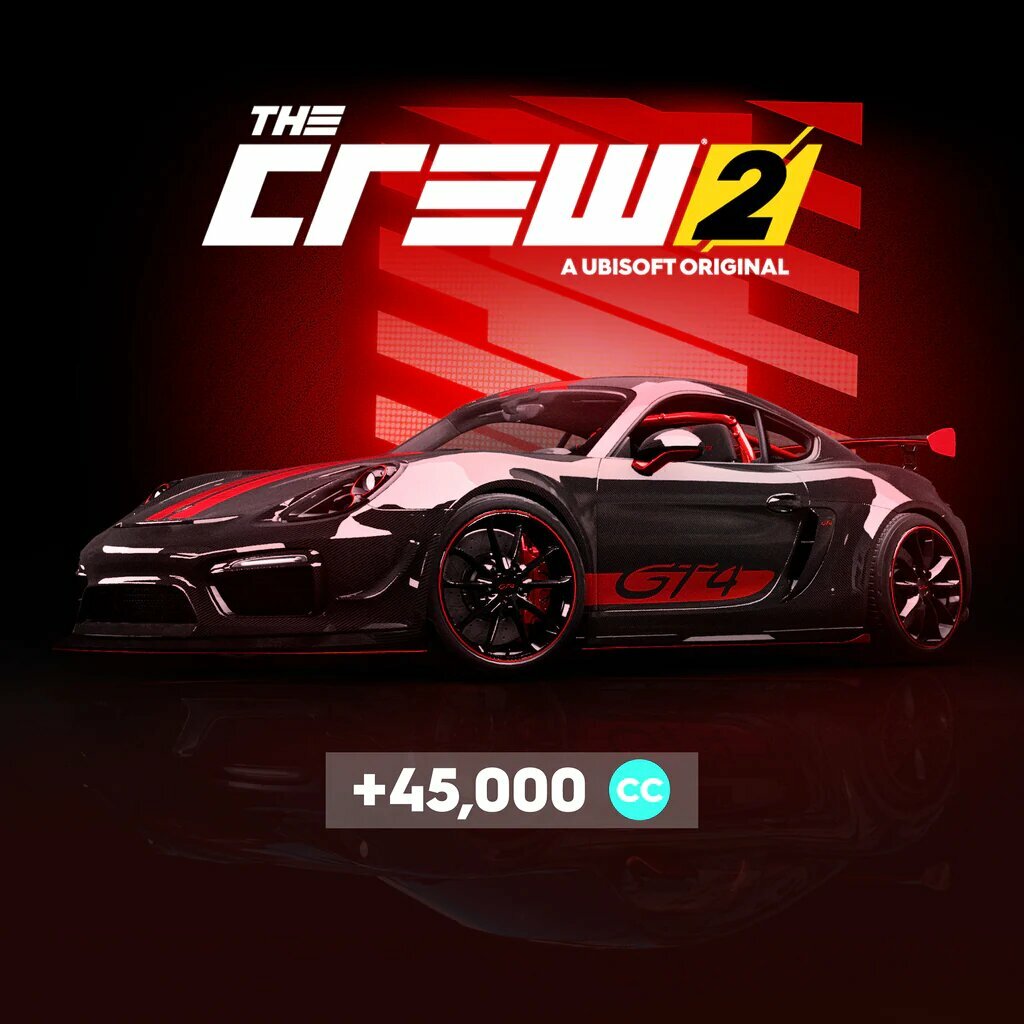 Дополнение The Crew 2 - Porsche Cayman GT4 Carbon Edition Starter Pack, цифровое издание PlayStation 4, регион Турция / код пополнения баланса