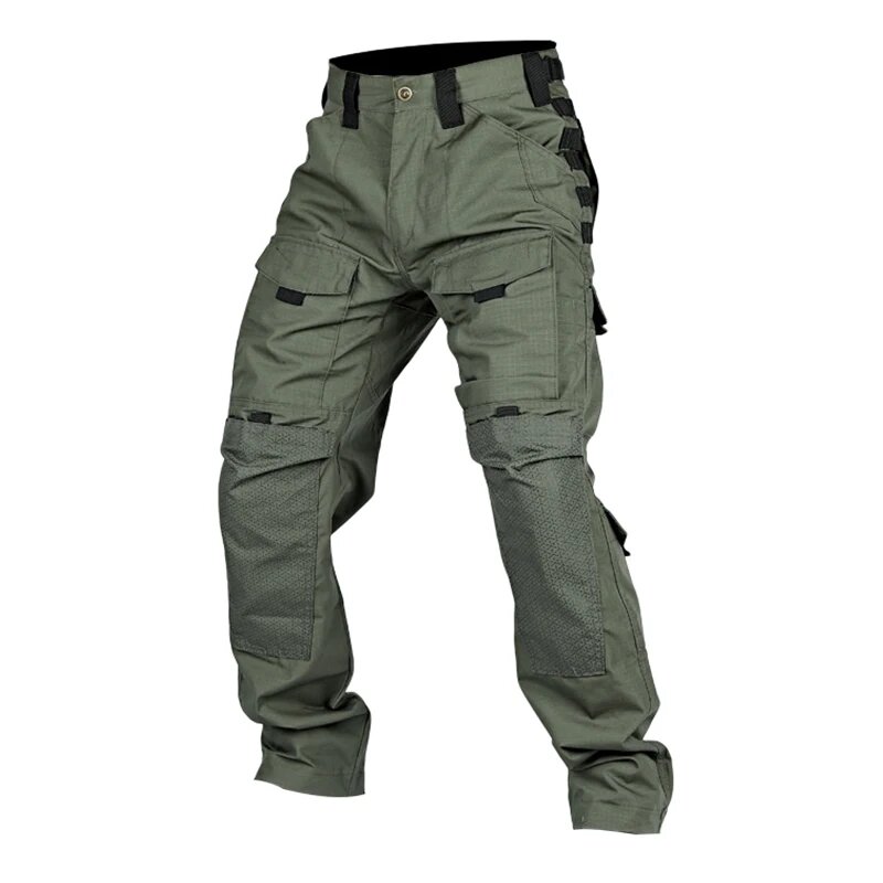 Мужские тактические брюки-карго из полиэстера L, green