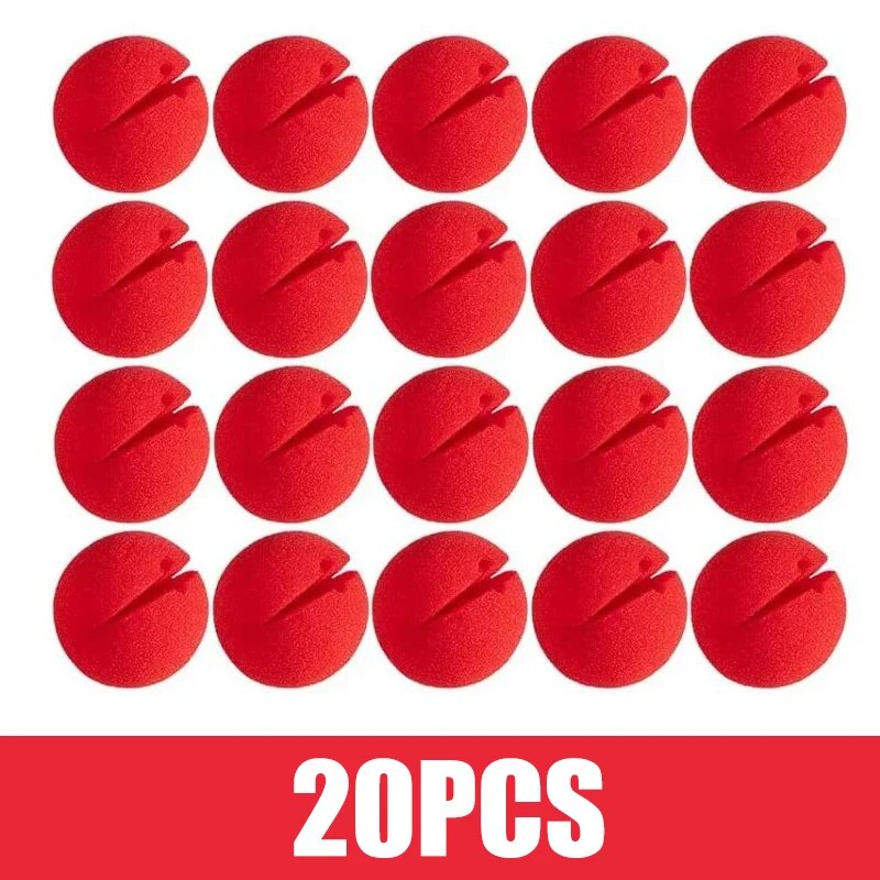Красный губчатый нос клоуна 20pcs
