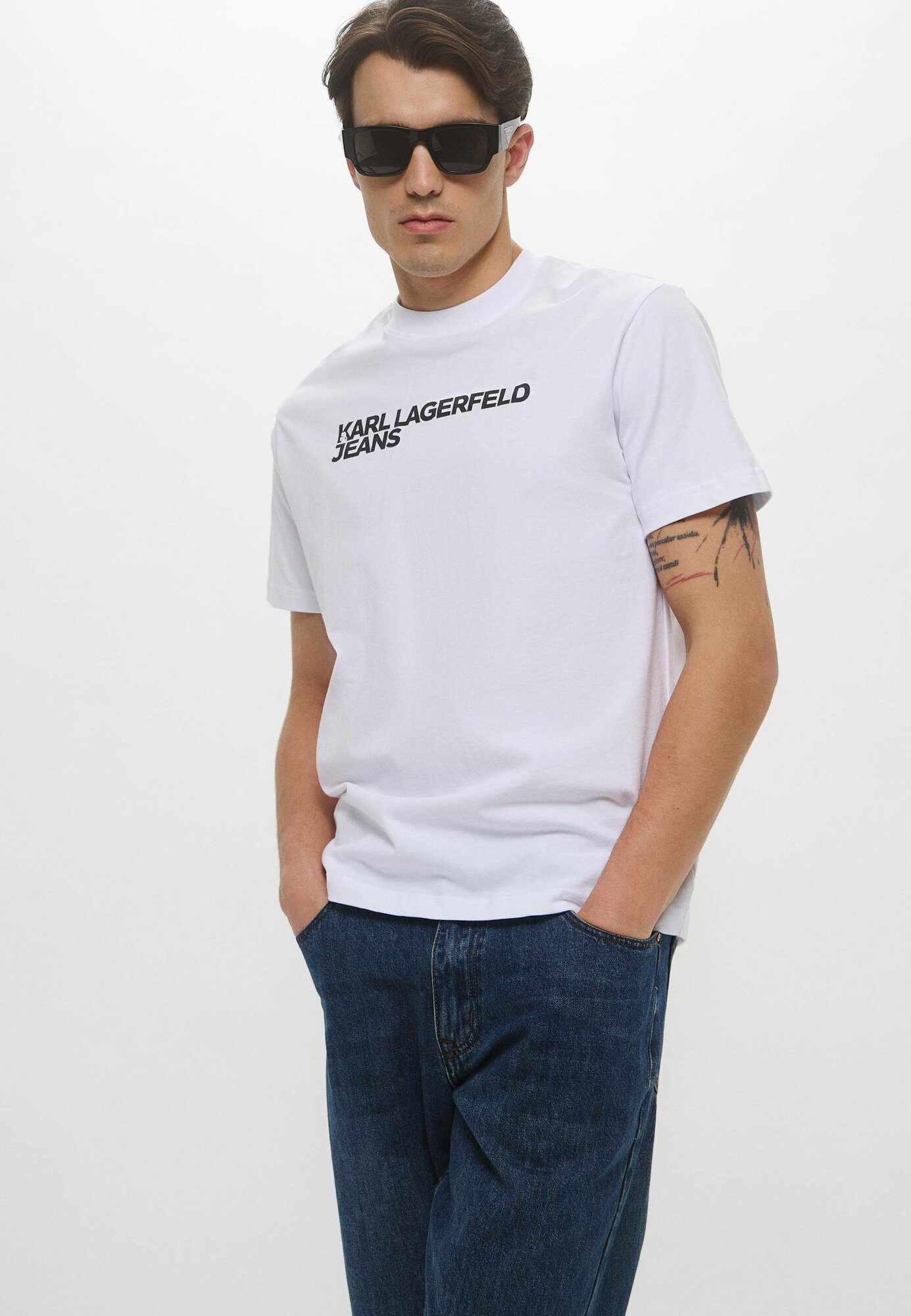 Футболка KARL LAGERFELD JEANS, 1 шт., размер XXL, белый — фото 1