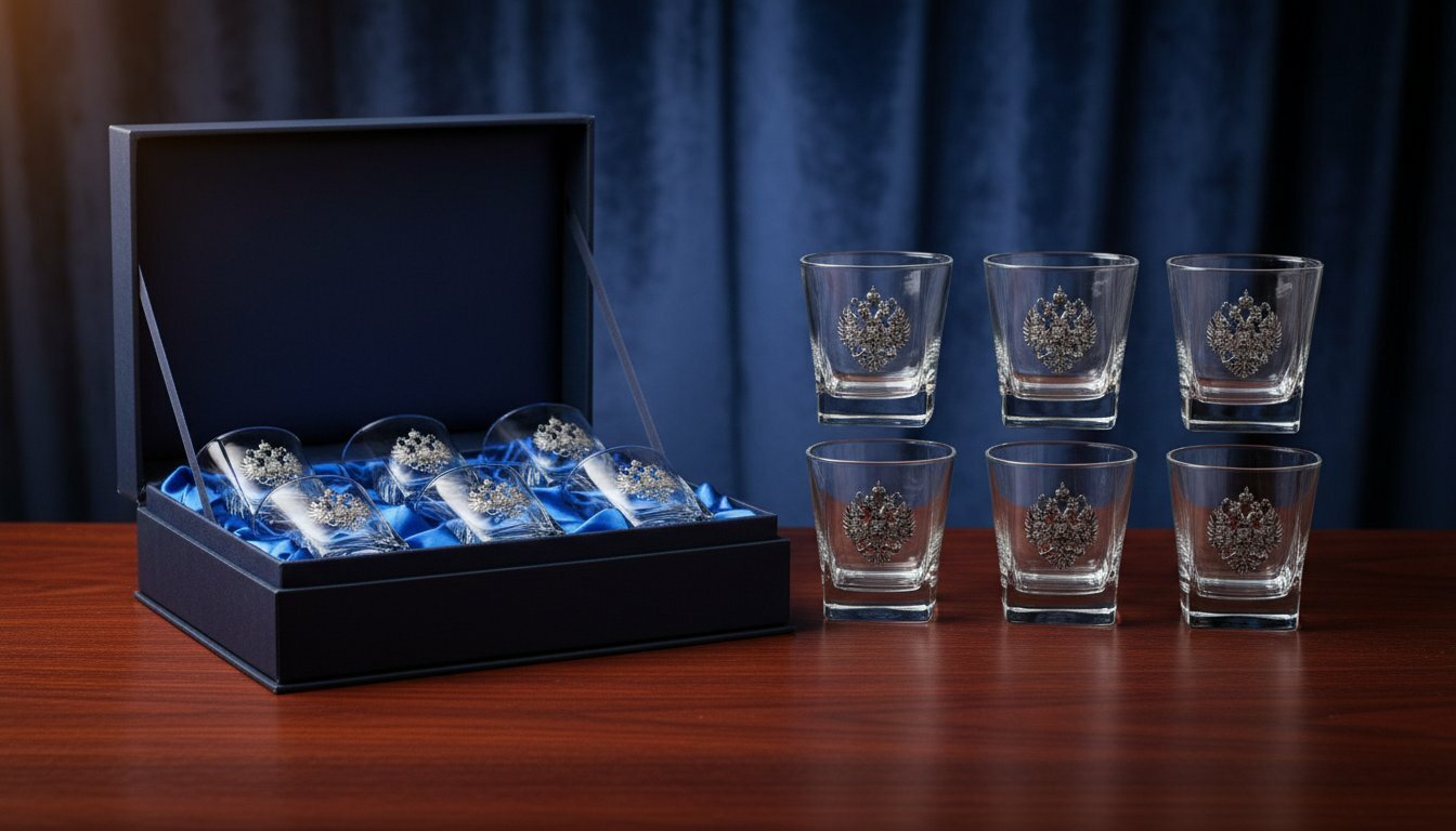 Набор бокалов для виски Царский герб