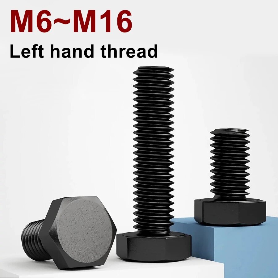 Винты и болты RYBZJ с левой резьбой M6~M16 M12x30 (5Pcs)