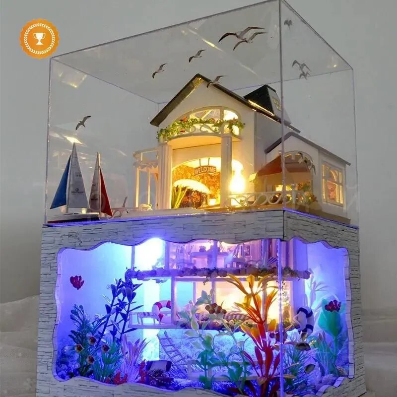 GM Румбокс Гавайская вилла подарочный интерьерный конструктор (Roombox TC4)