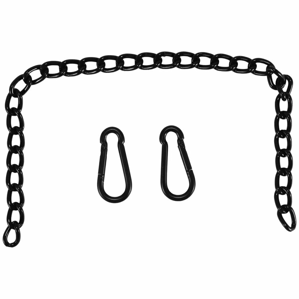 Стальная цепь для подвесного кресла с 2 карабинами, прочный комплект гамака для крыльца, для качелей (66 см)