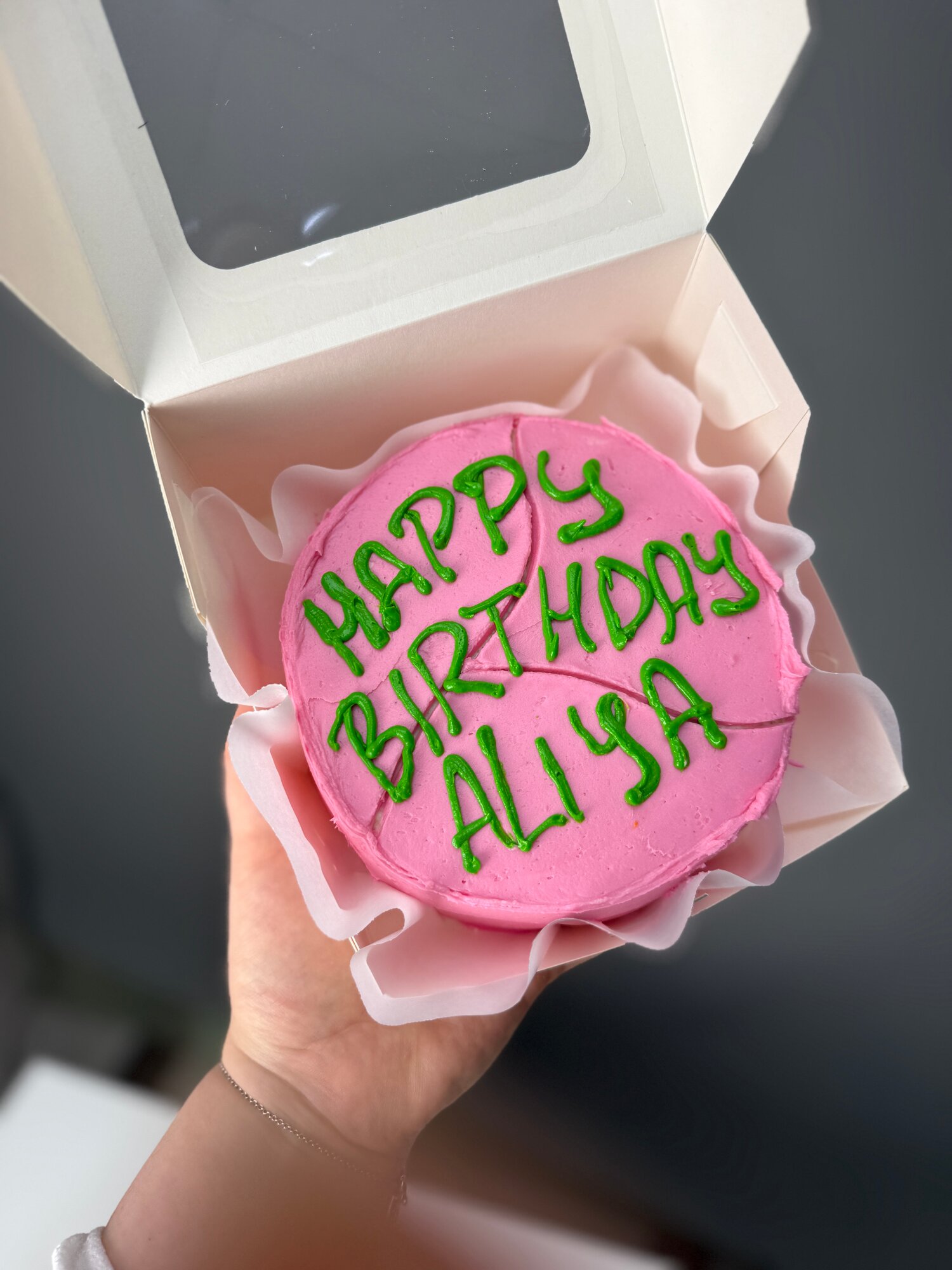 Бенто торт на день рождения в стиле Гарри Поттера «Happy birthday», клубничный, 650 грамм