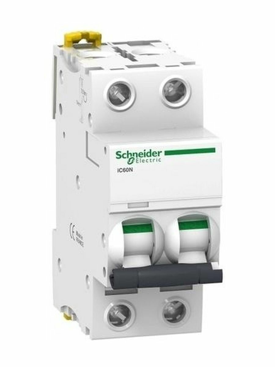 Автоматический выключатель Acti9 iC60N, 2 полюса, 25А, C, 6 кА Schneider Electric