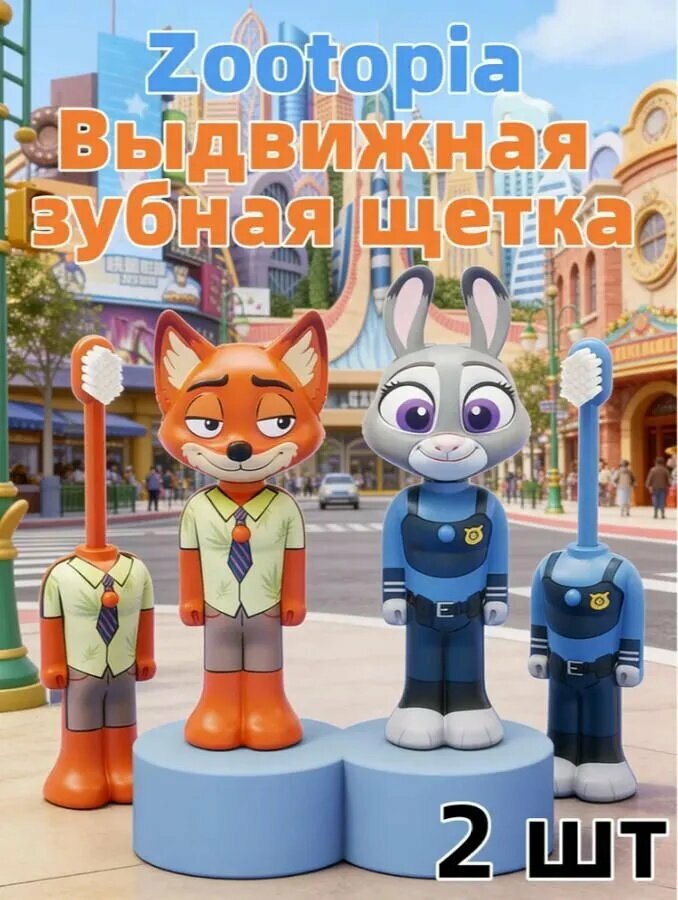Zootopia Детская зубная щетка 2 шт
