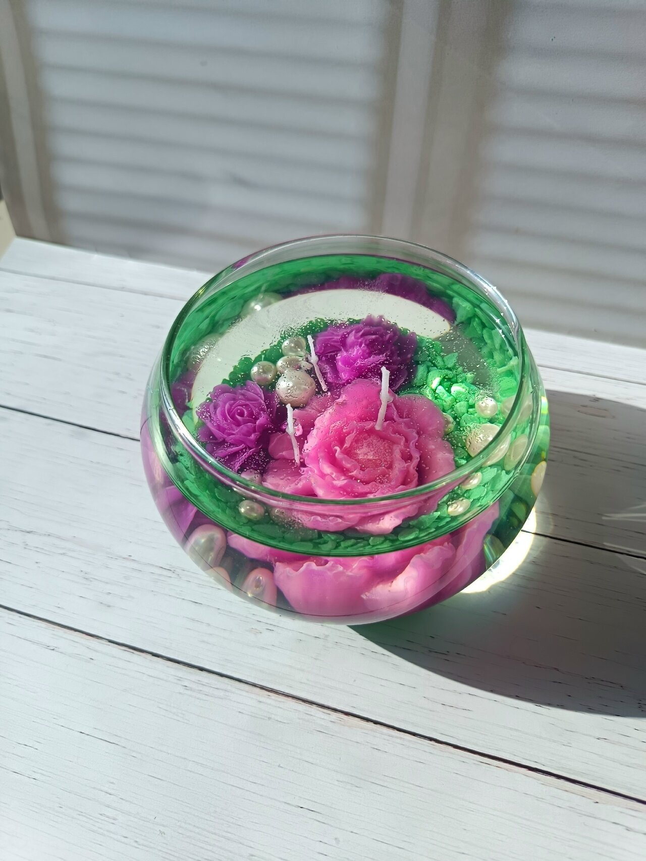 Гелевая свеча "нежность"