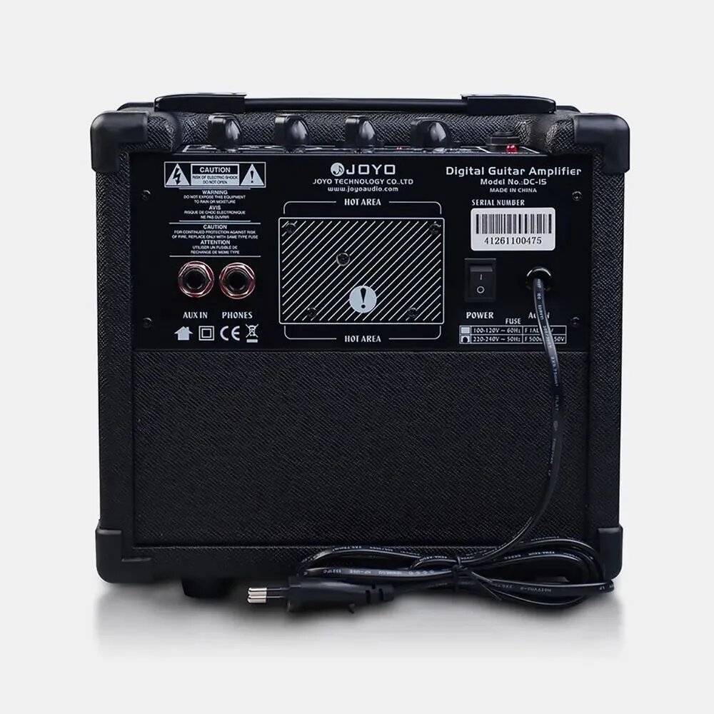 JOYO DC-15 15 Вт гитарный комбоусилитель цифровой моделирующий, черный — фото 1