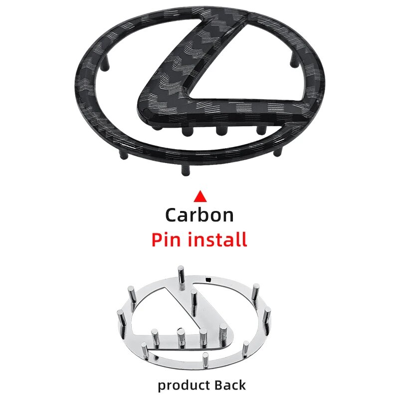 Наклейка-эмблема Lexus Carbon-pin для руля RX, NX, ES, IS